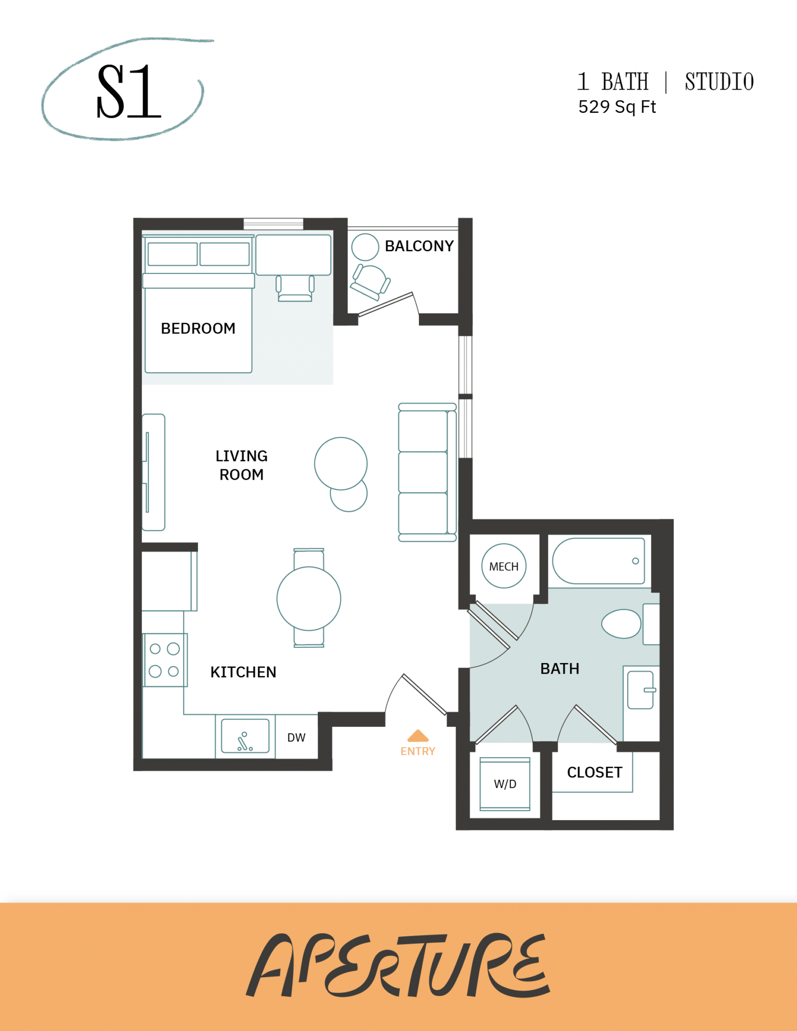 Floor Plans | Furnished Apartments in Orlando, FL | Aperture